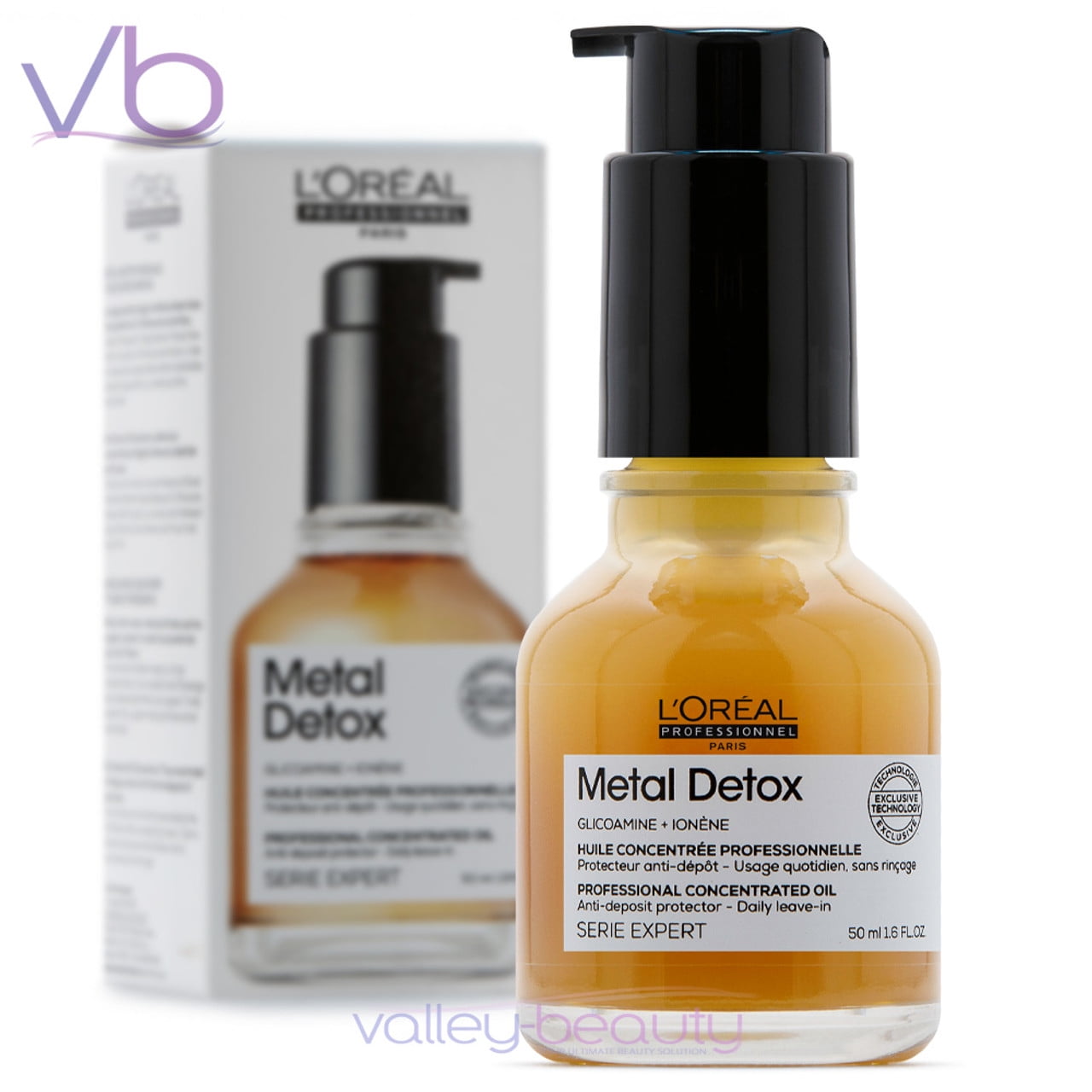 L’Oreal Professional Repairing & Protecting Hair Oil | Serie Expert Metal Detox Oil, 1.6fl.oz ...