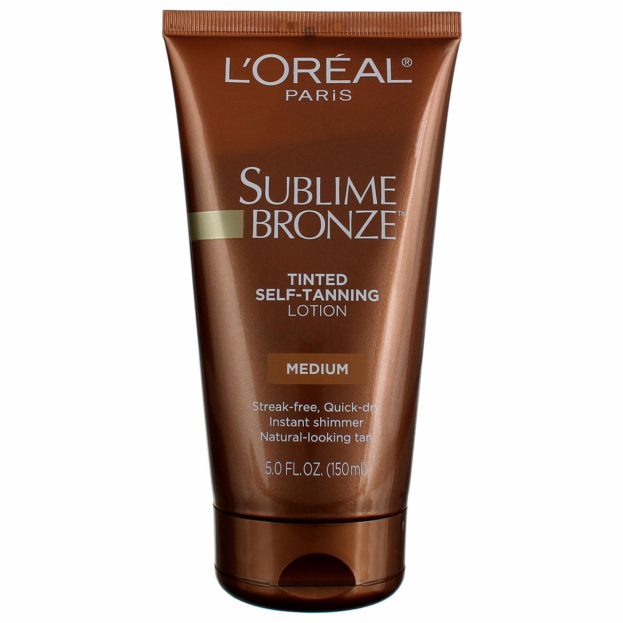 L'Oreal SUBLIME BRONZE Tinted Self-Tanning Lotion, Medium Natural Tan ...