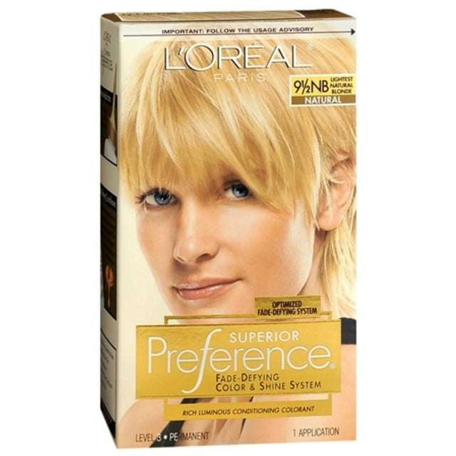 L'Oreal Superior Preference 9-1/2NB Lightest Natural Blonde Hair Color ...