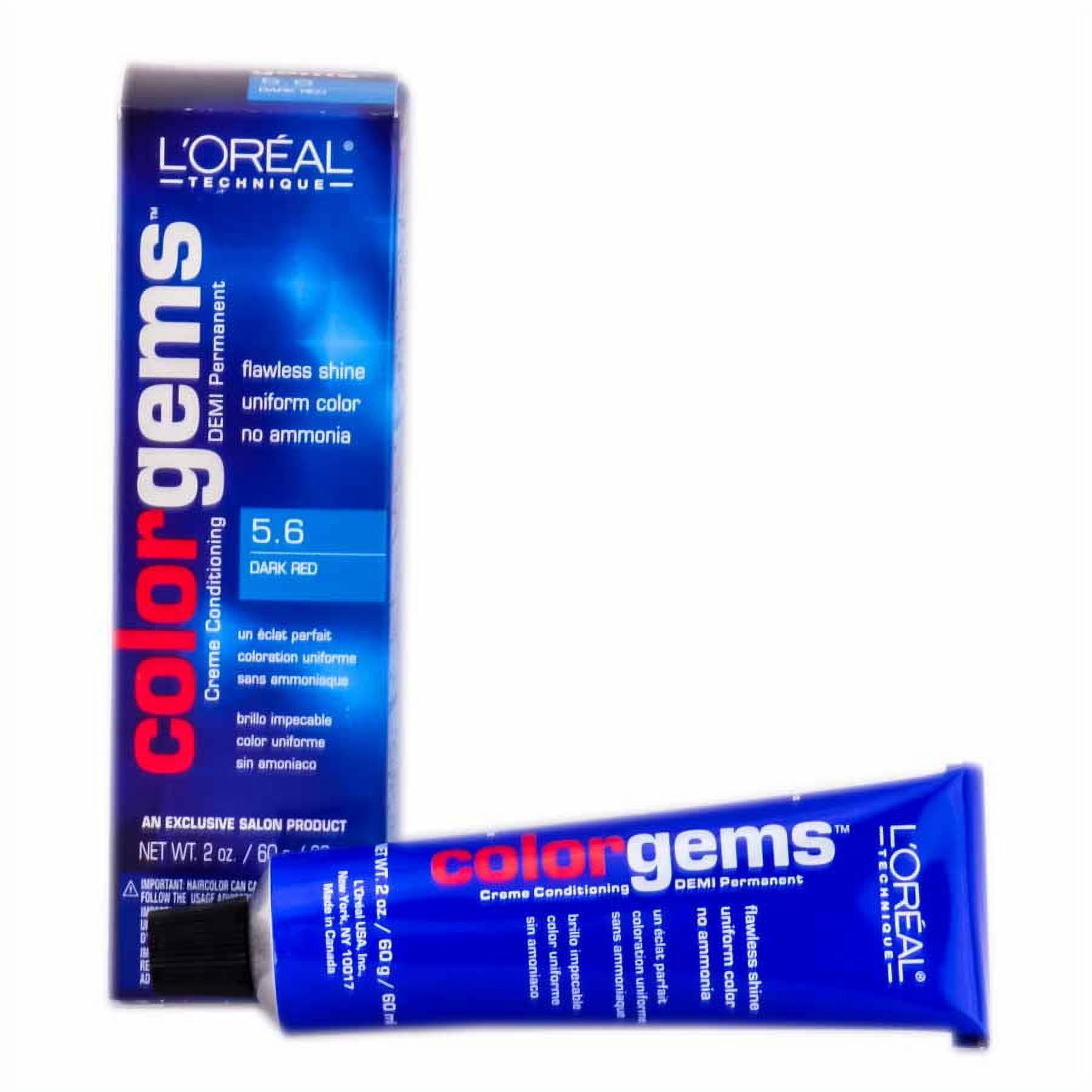 L'Oreal Technique Color Gems Creme Conditioning (Color : 5.6 Dark Red ...