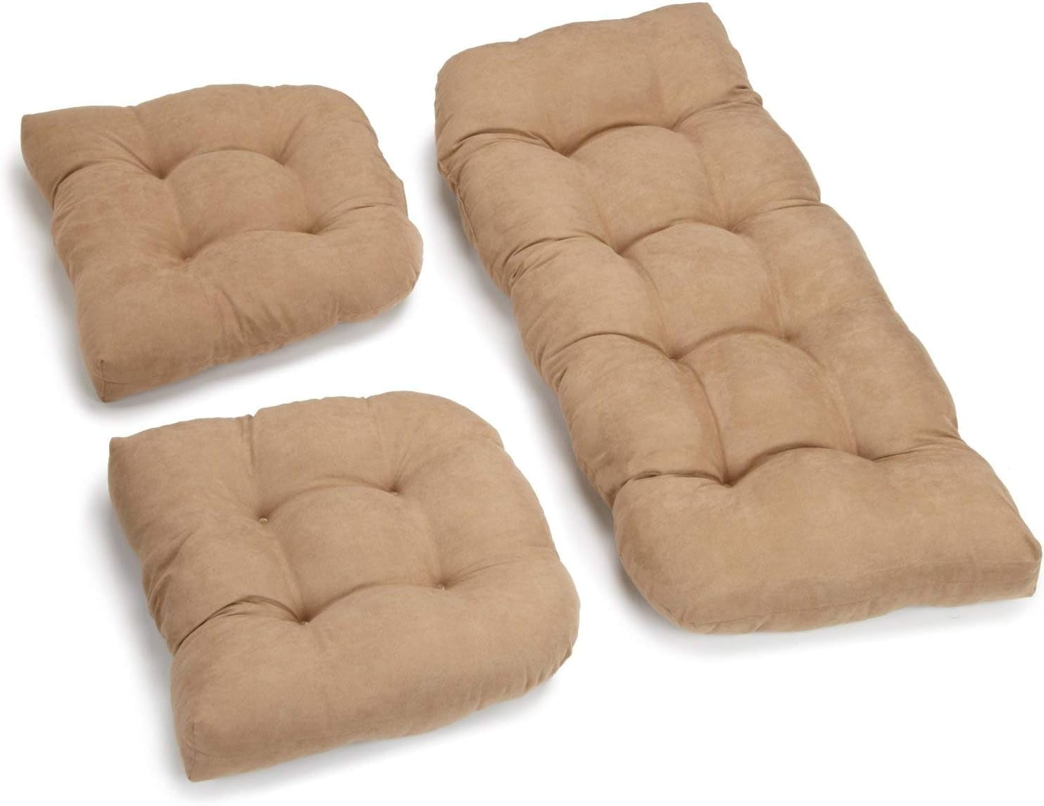 L.P. Microsuede Rounded Back Set Settee Cushions, 42 L.P. Microsuede Rounded Back Set Settee Cushions, 42