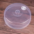 (L) Plastic Microwave Food Cover Clear Lid Safe Vent Kitchen Tools Home ...