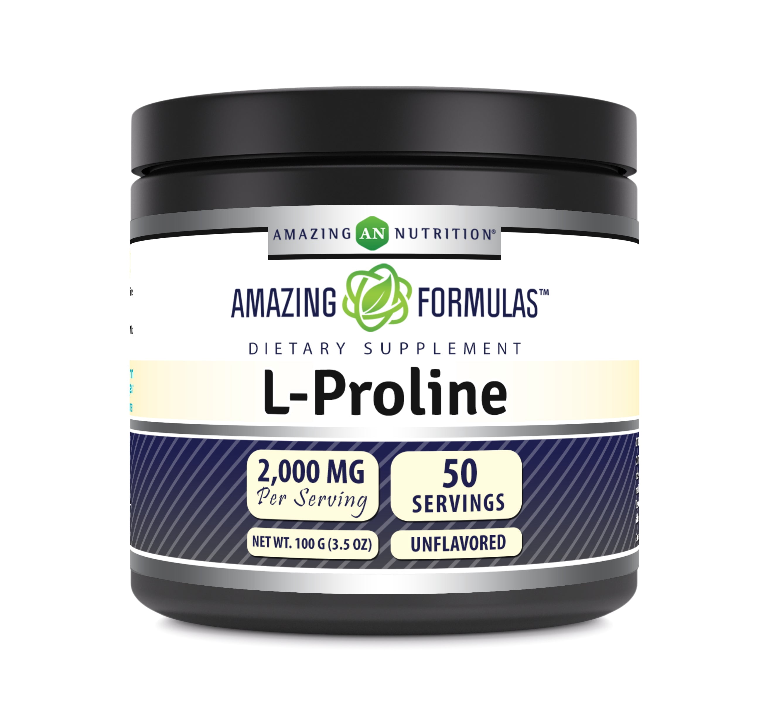 Amazing Nutrition L-Proline Powder for Joint Health, Collagen ...