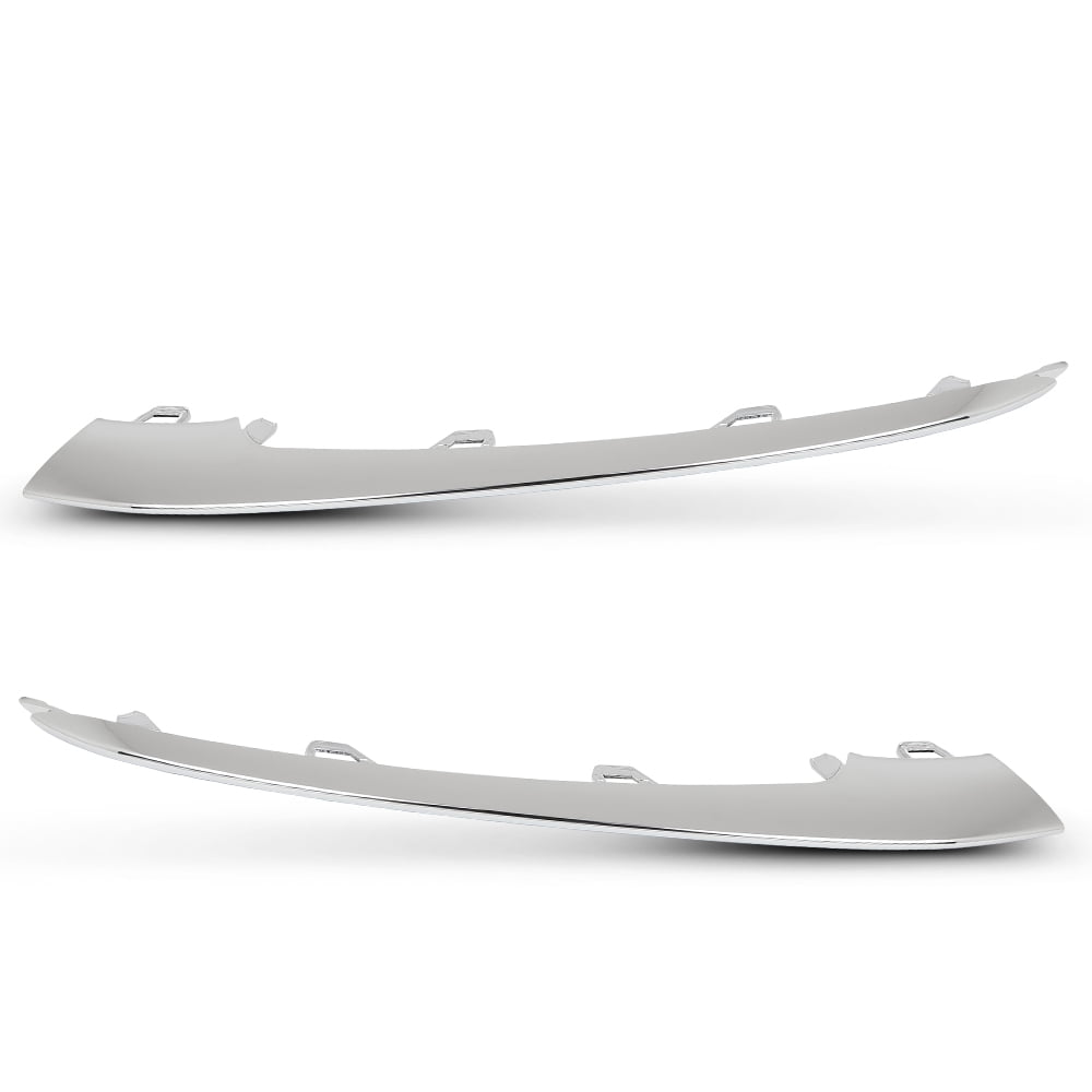L/R Front Bumper Lip Trim Chrome Molding Fit For 2018-2020 Mercedes ...