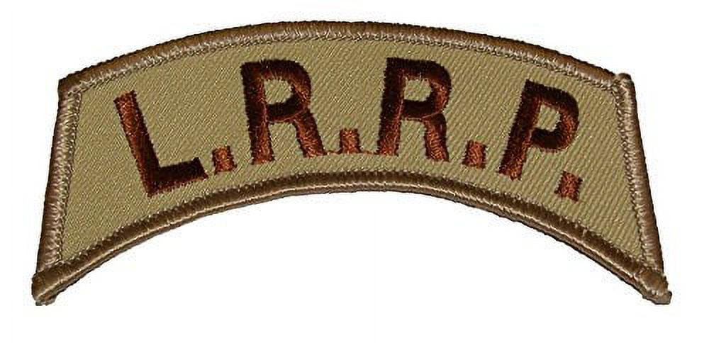 L.R.R.P. Long Range Recon Patrol TAB DESERT ROCKER PATCH - Brown/Beige ...