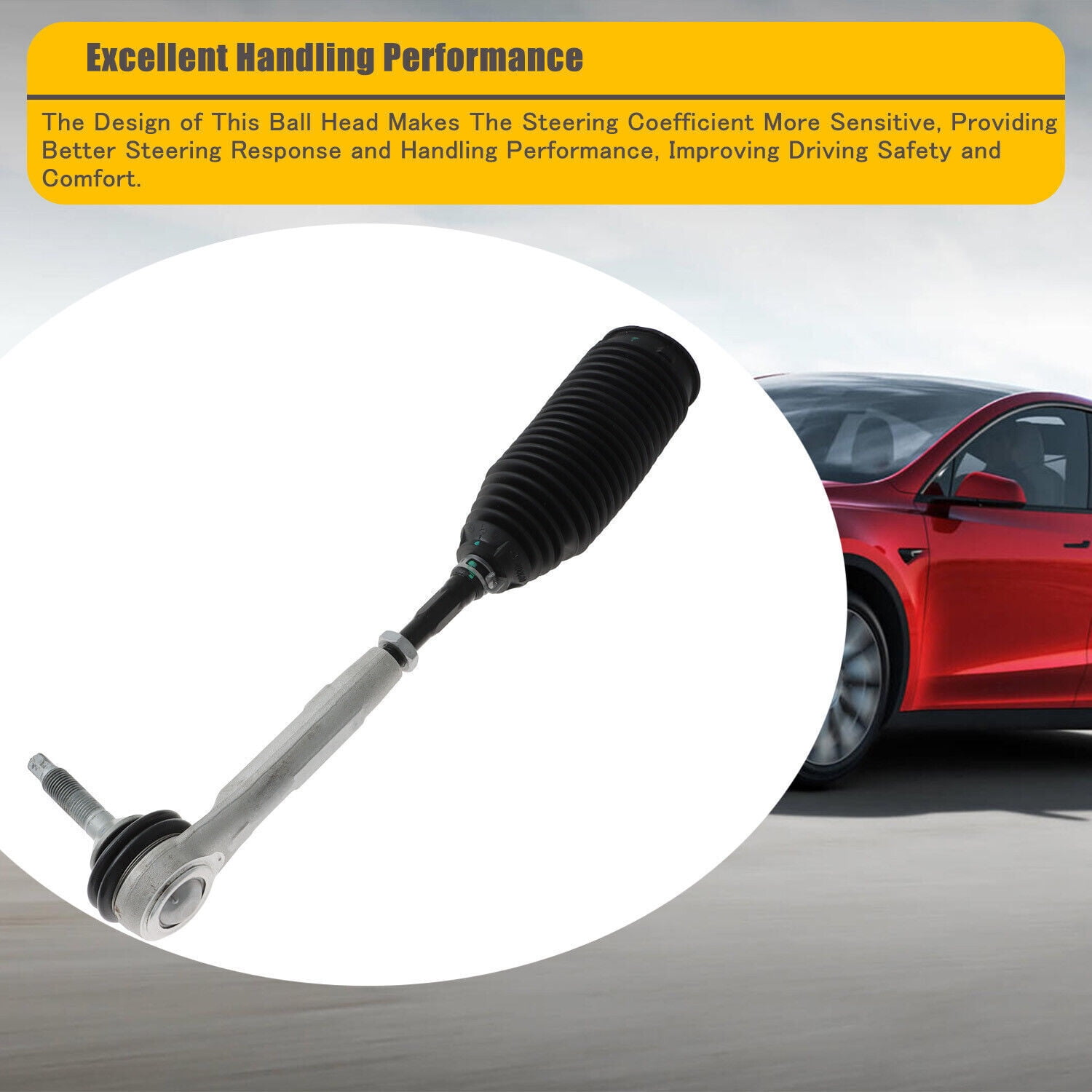 L & R Steering Tie Rod End Ball Joint for 17 18 19 20 21 22 23 Tesla ...