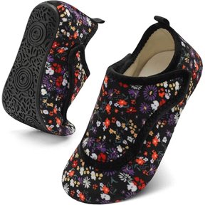 Joyspun Women's Faux Suede Platform Clog Slippers - Walmart.com