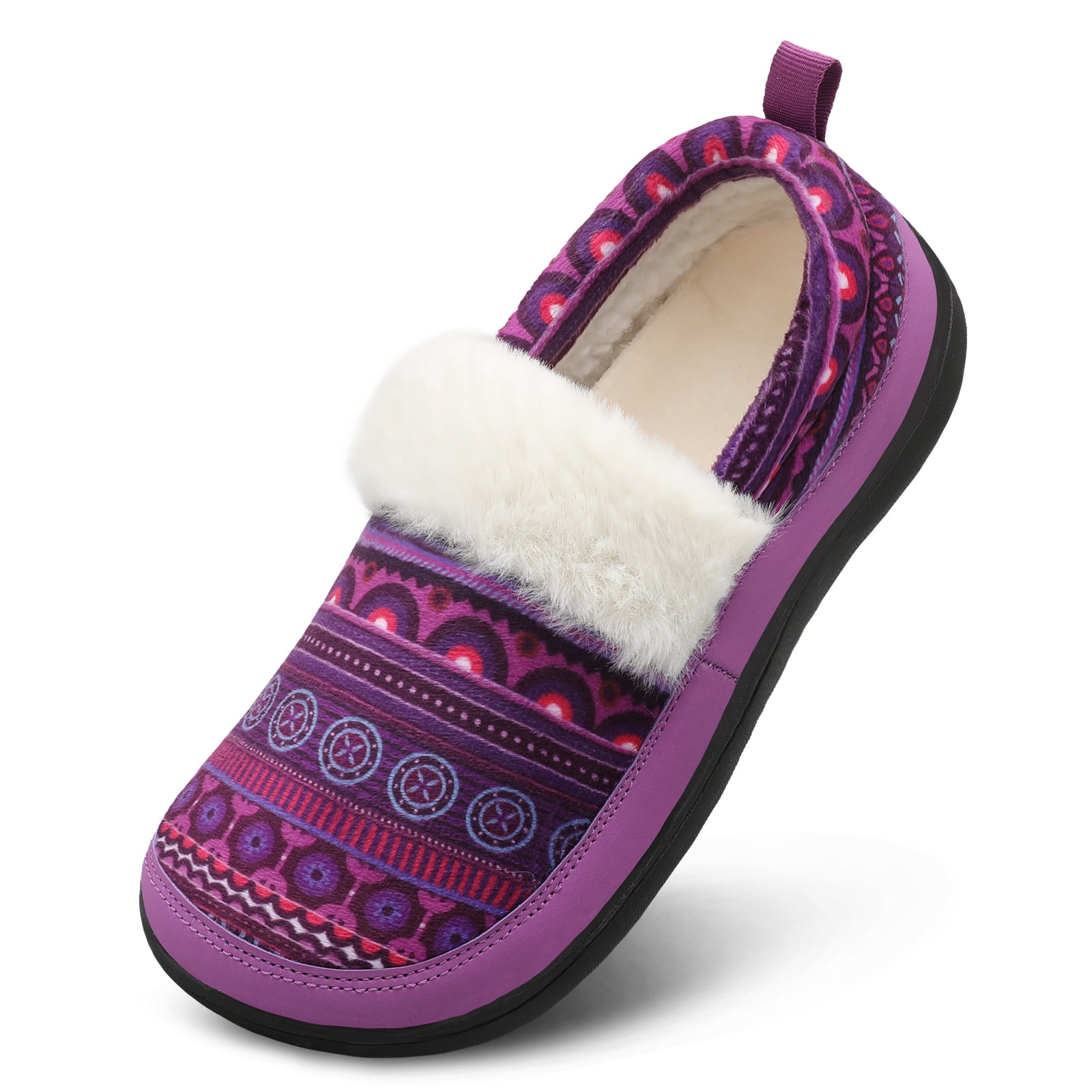 L-RUN Women Moccasin Slippers Cozy Slip on House Shoes for Women Wide ...
