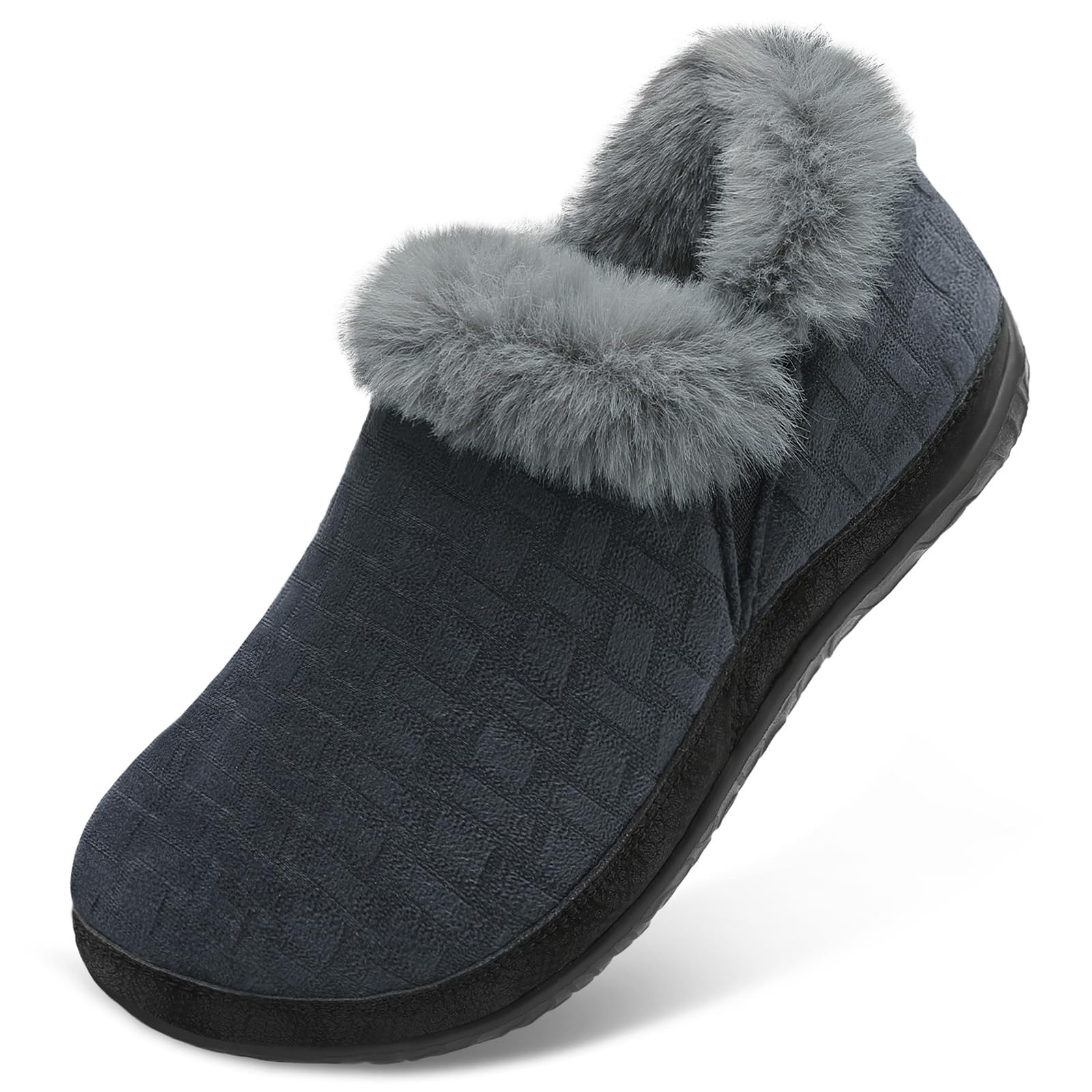 L-RUN Women's Cozy Slippers Indoor Outdoor Fuzzy House Shoes for Men ...