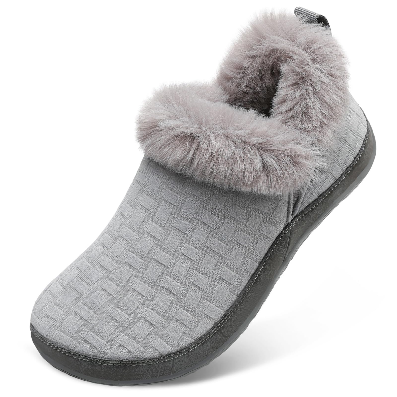 L-RUN Women's Cozy Slippers Indoor Outdoor Fuzzy House Shoes for Men ...