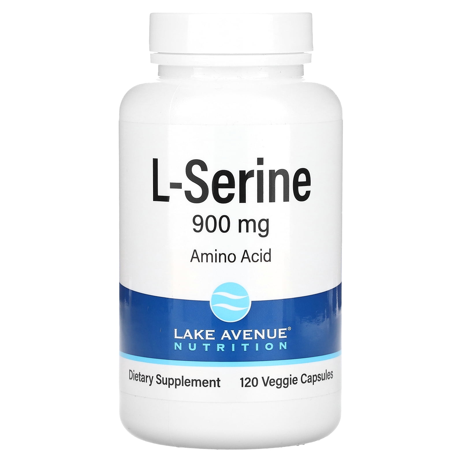 L-Serine, 900 mg, 120 Veggie Capsules, Lake Avenue Nutrition - Walmart.com