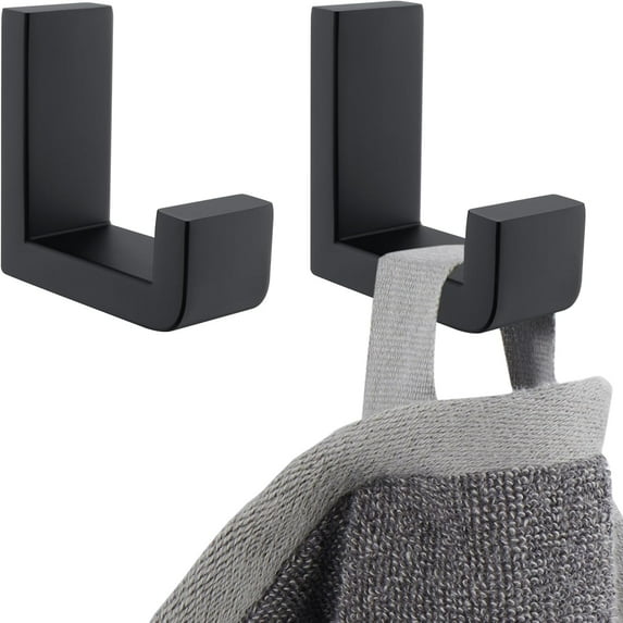L Shape Bath Towel Hook 2 Pack, 304 Stainless Steel Coat Holder, Wall ...