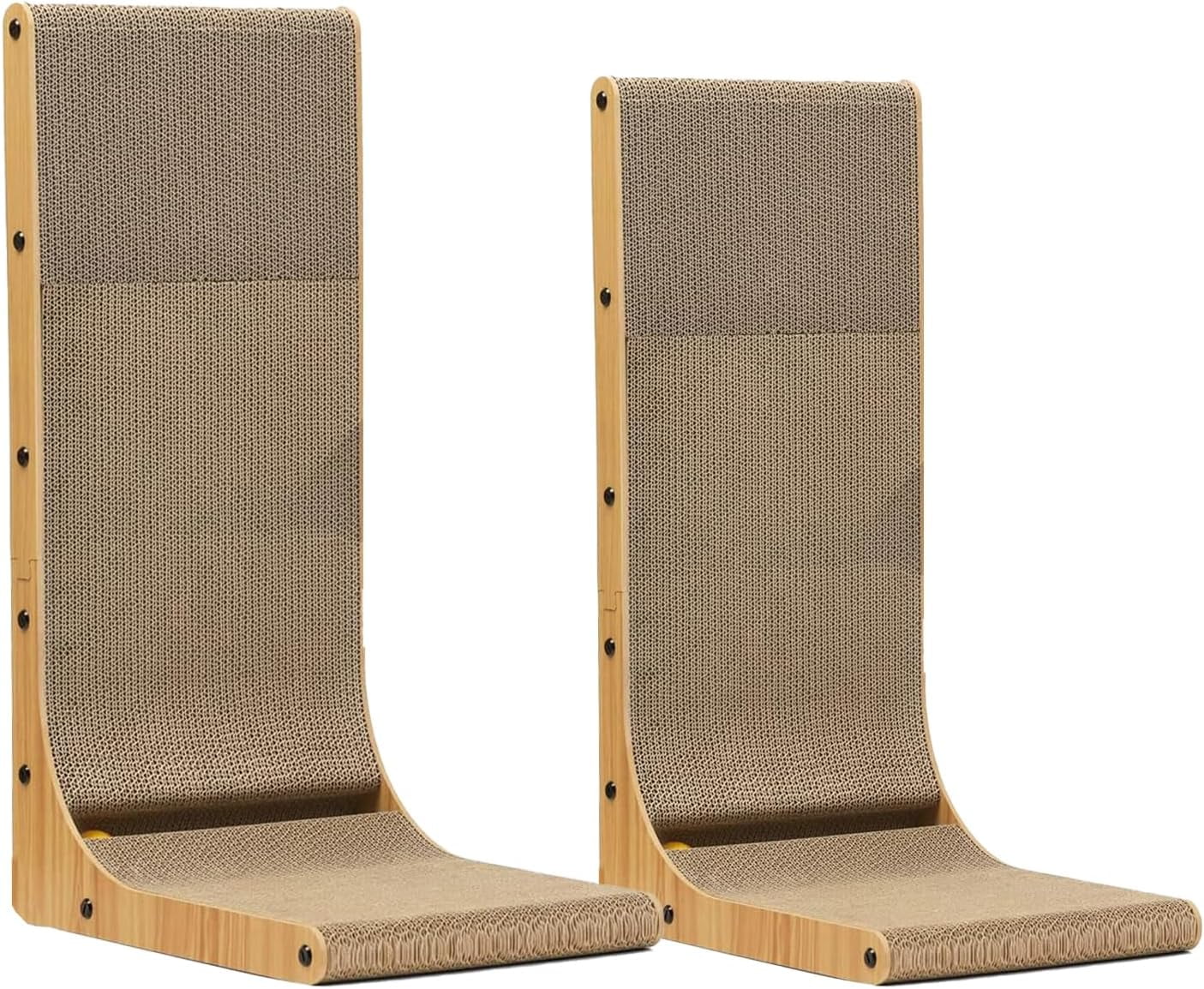 L Shape Cat Scratcher, 23.6 Inch Cat Scratchers for Indoor Cats ...