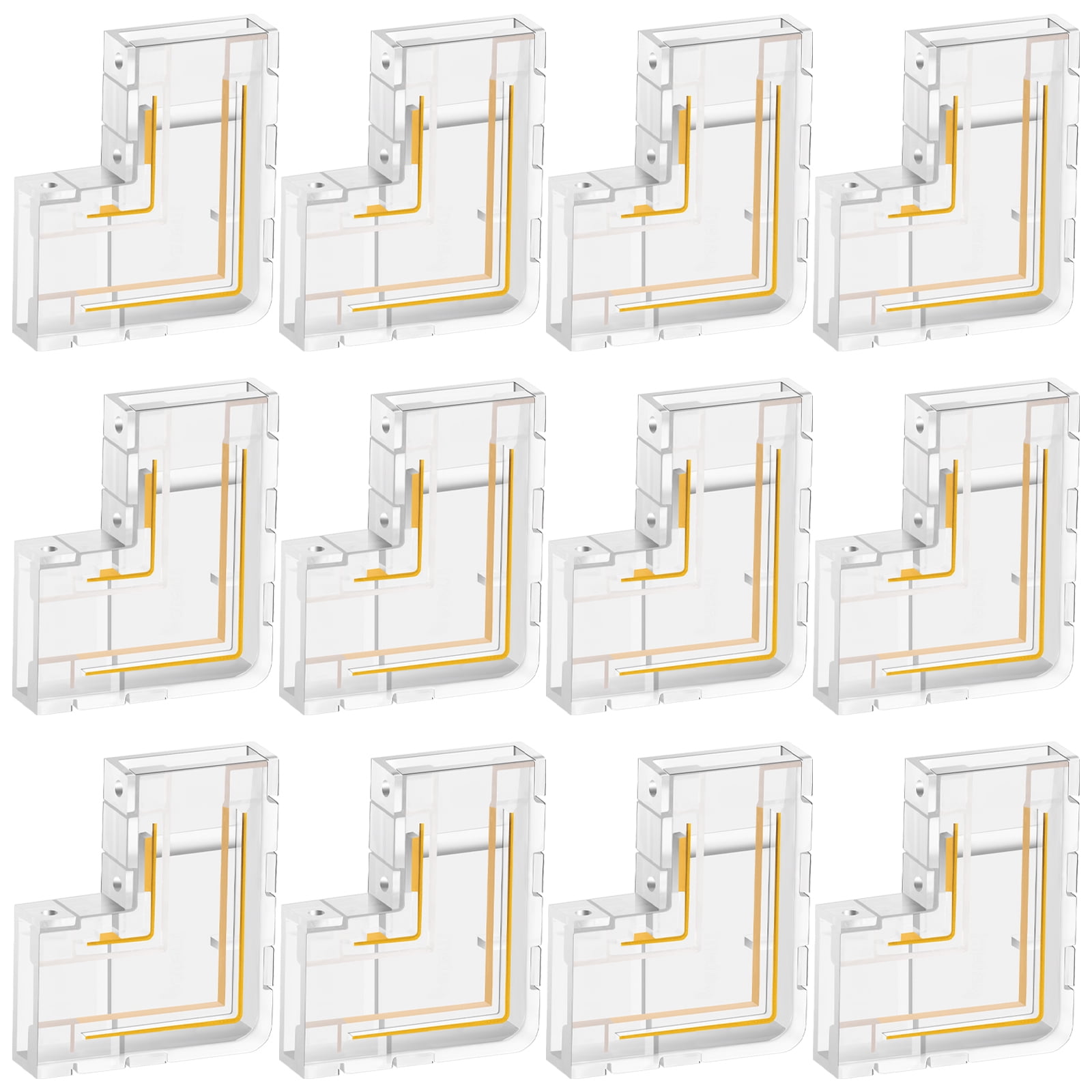 L Shape Corner Connector Easy to Install Connectors Kit Safe Unwired ...