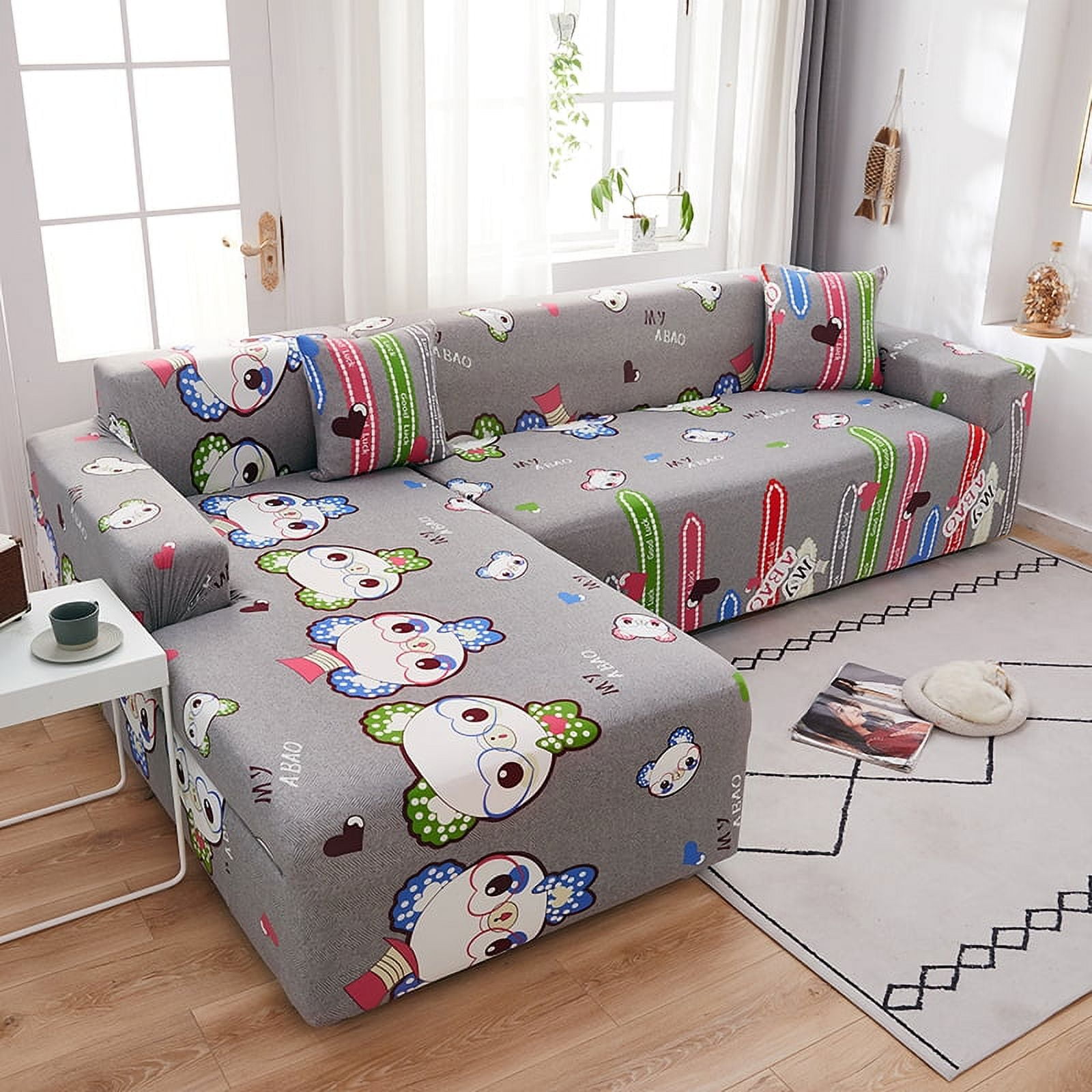 L Shape Corner Couch For Sofa Cover Elastic Couch Cover For Sofa High ...