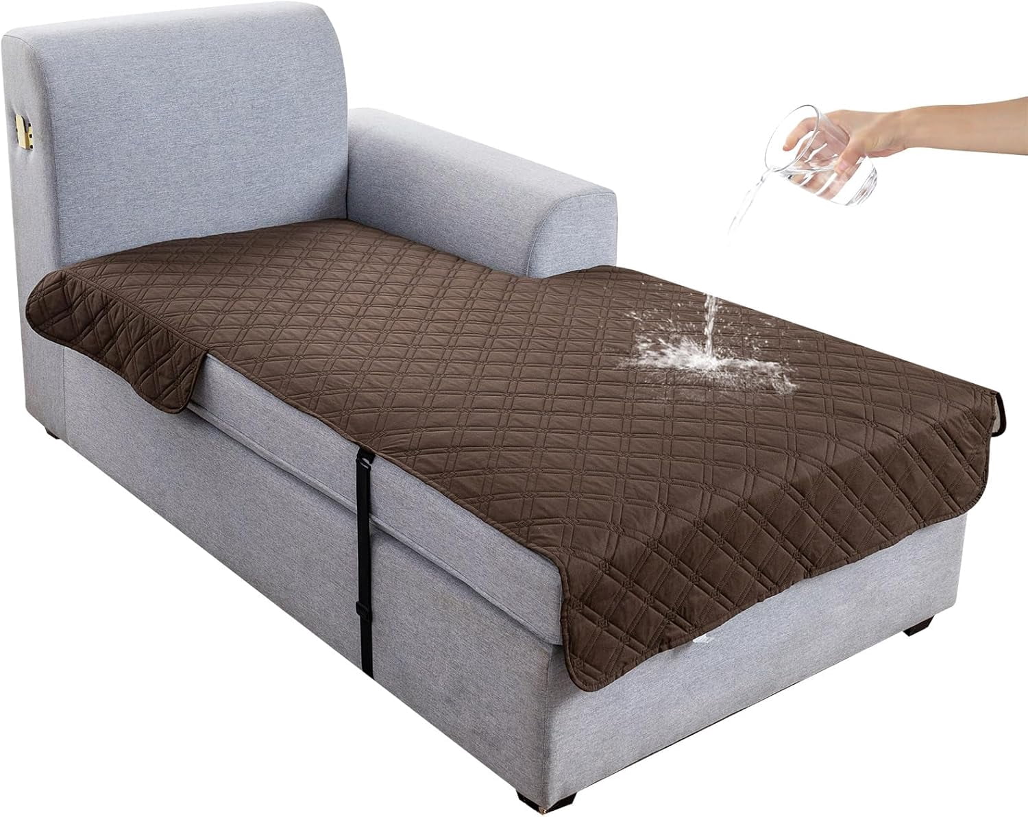 L Shape Couch Cover, Sectional Couch Chaise Covers, Waterproof Washable ...