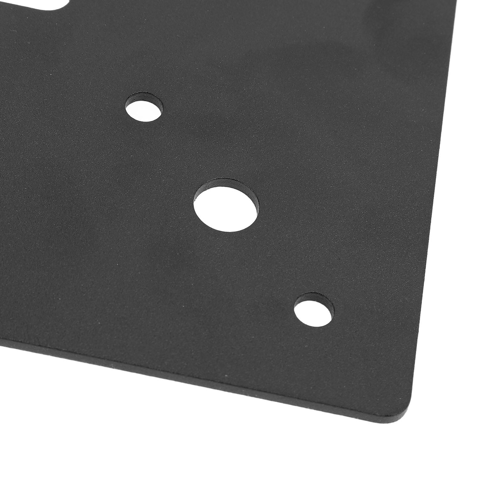 L Shape Flat Bracket Black Powder Coated Carbon Steel Right Angle ...