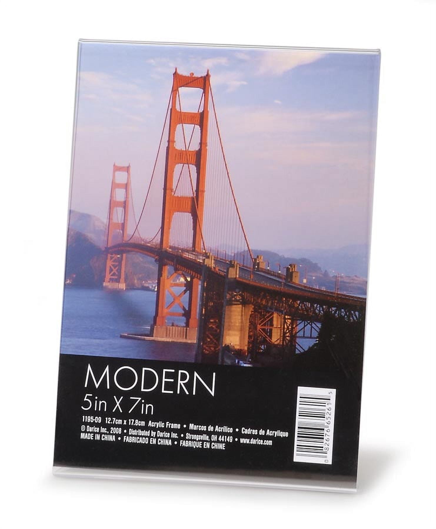 L-Shape Frame - Vertical - Clear - 5 x 7 inches - Walmart.com