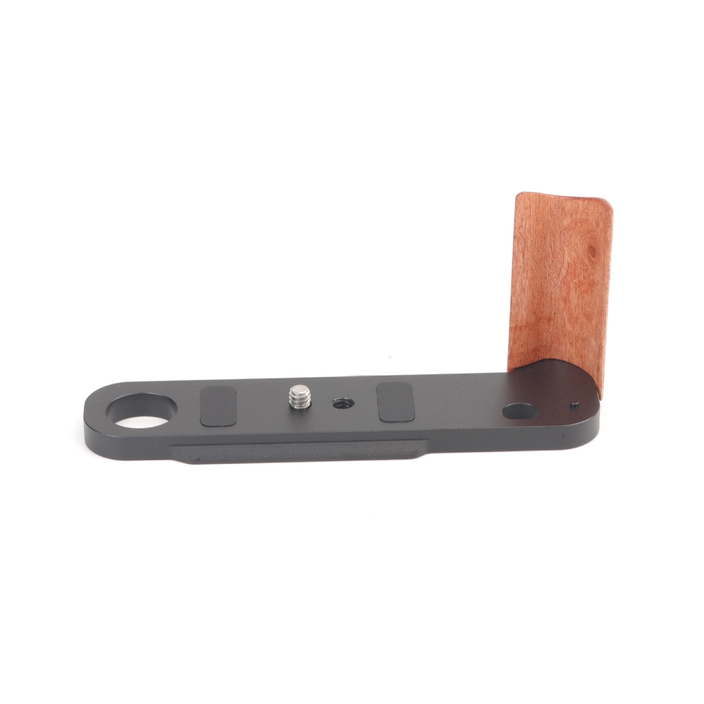 L Shape Grip with Wood Handle Bracket Quick Release Plate Installed ...