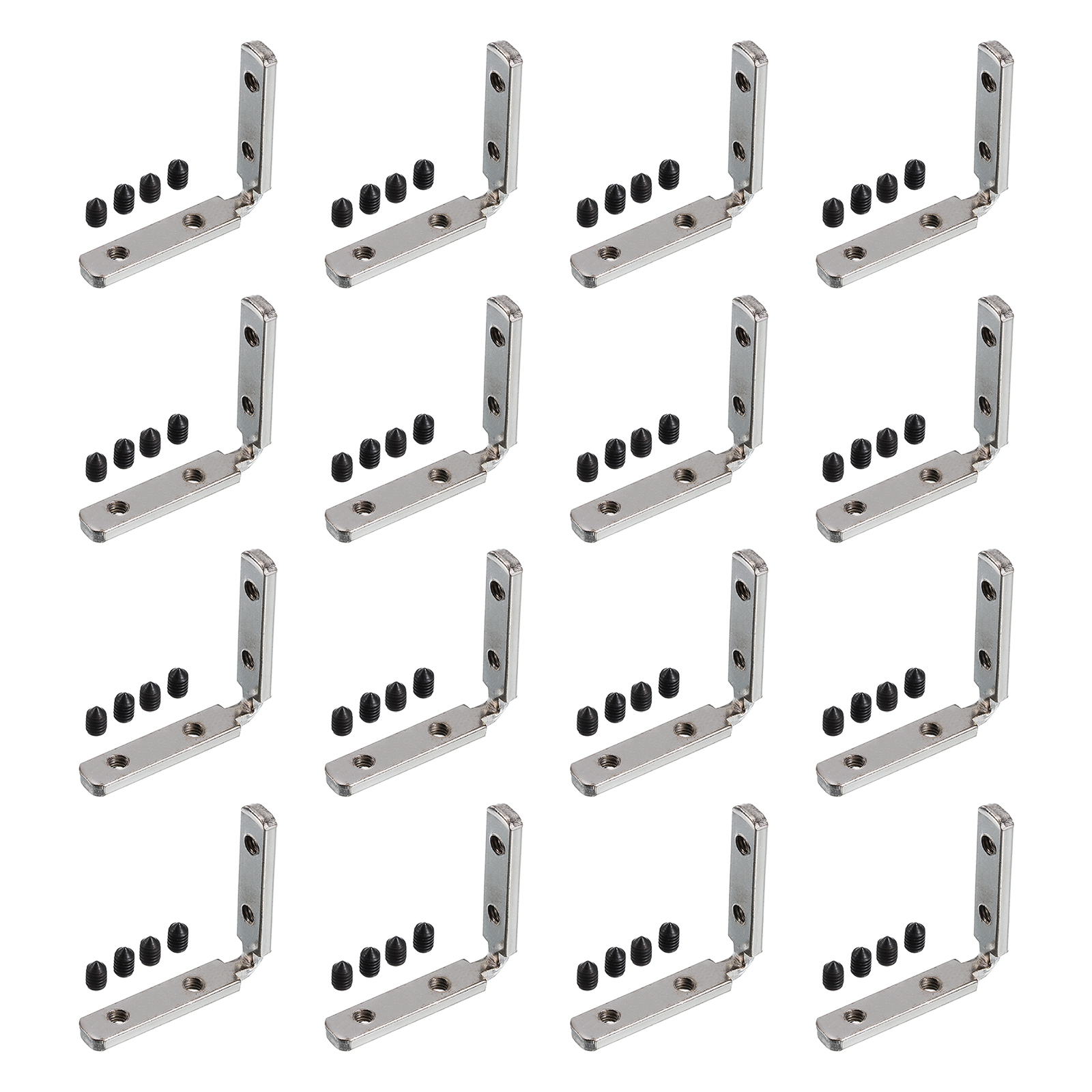 L-Shape Interior Joint Bracket, 16Pack Inside Corner Connectors with M4 ...