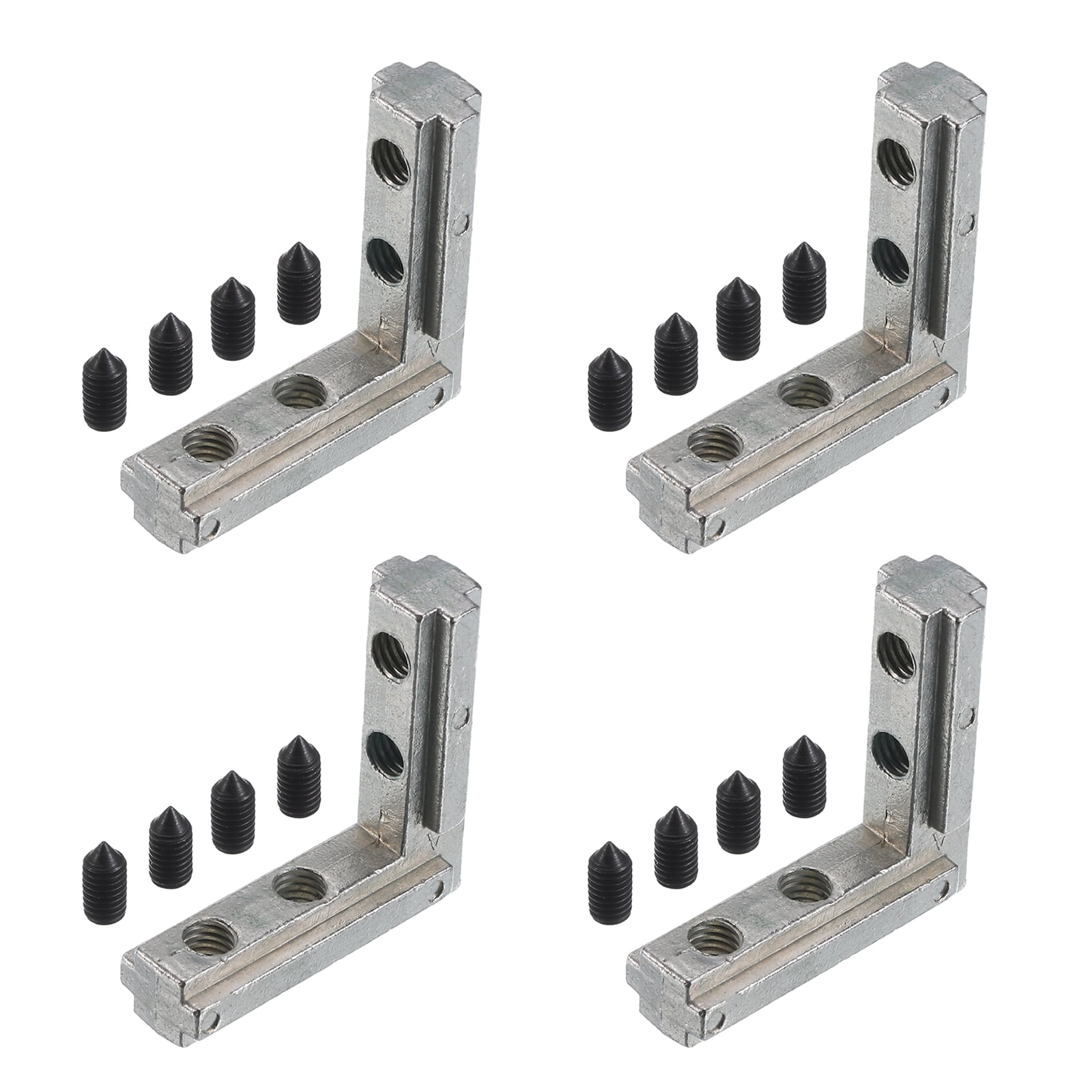 L-Shape Interior Joint Bracket, 4Pack Inside Corner Connectors with M6 ...