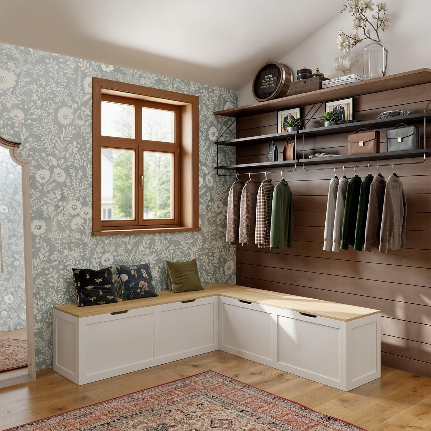 L Shape Kitchen Breakfast Nook Bench, Kitchen Corner Nook Bench Seating ...