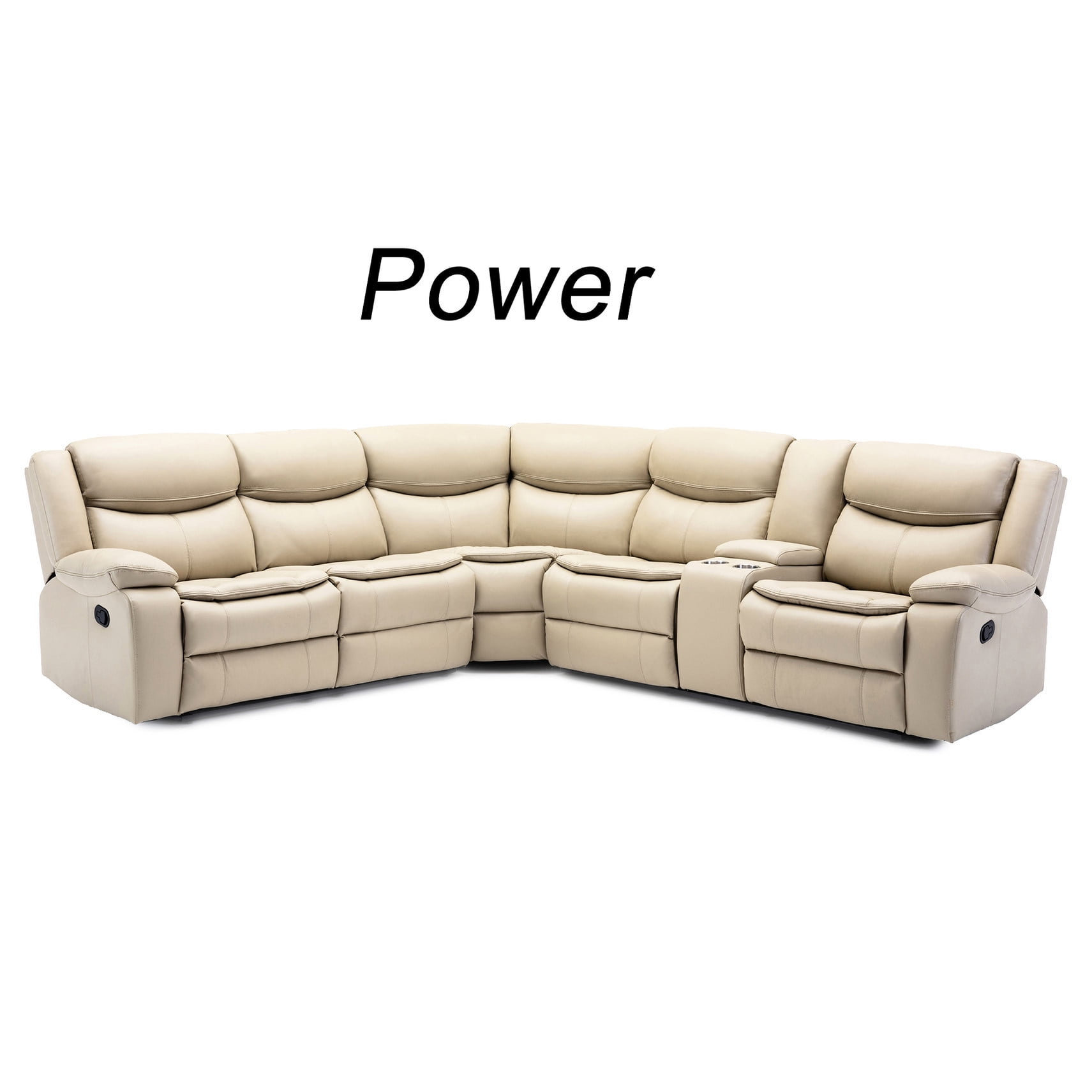 L Shape Power Reclining Sofa Set with USB+Storage Console"-"Napping ...