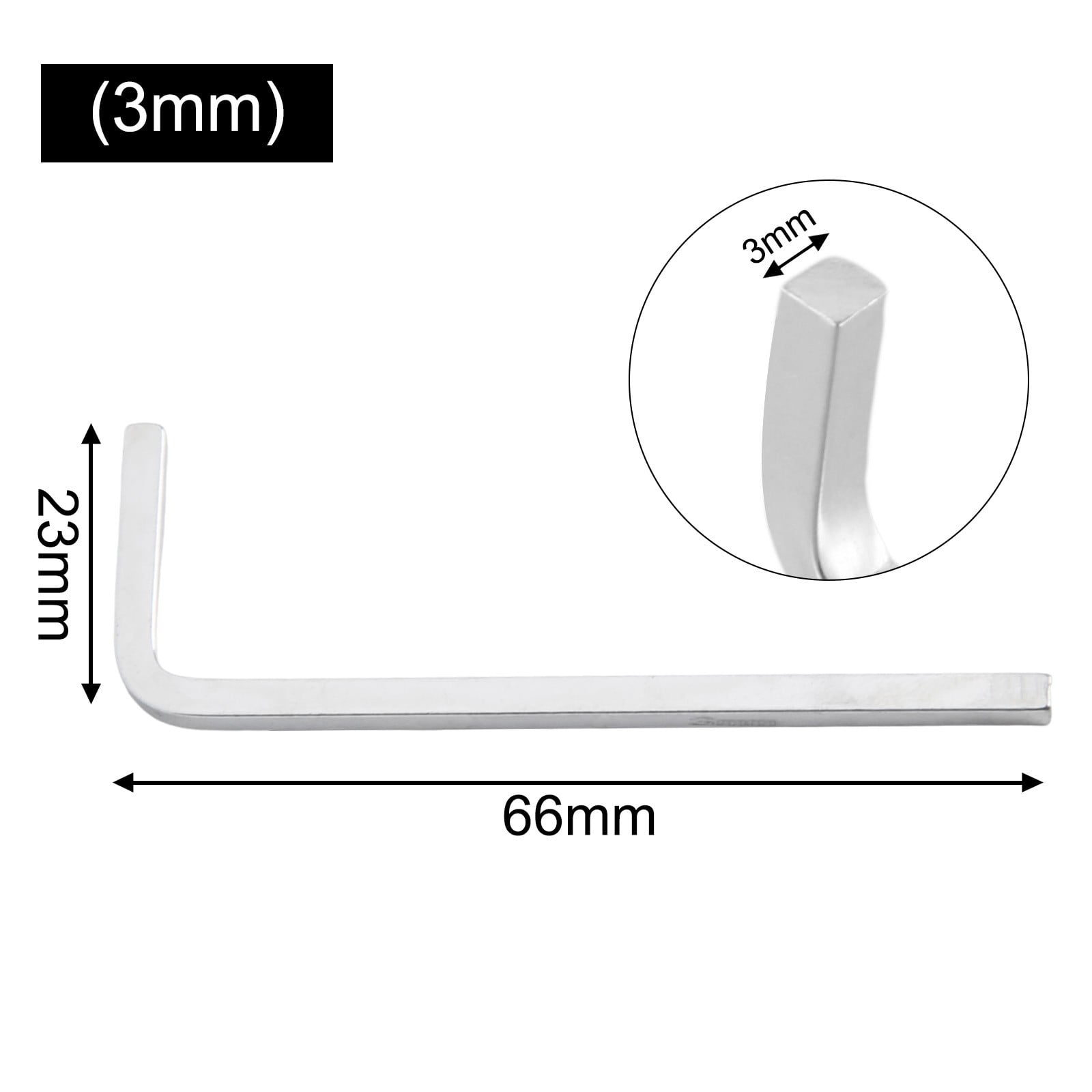 L Shape Square Head Wrench Square Key 4 Point Wrench Screwdriver Set 3 ...