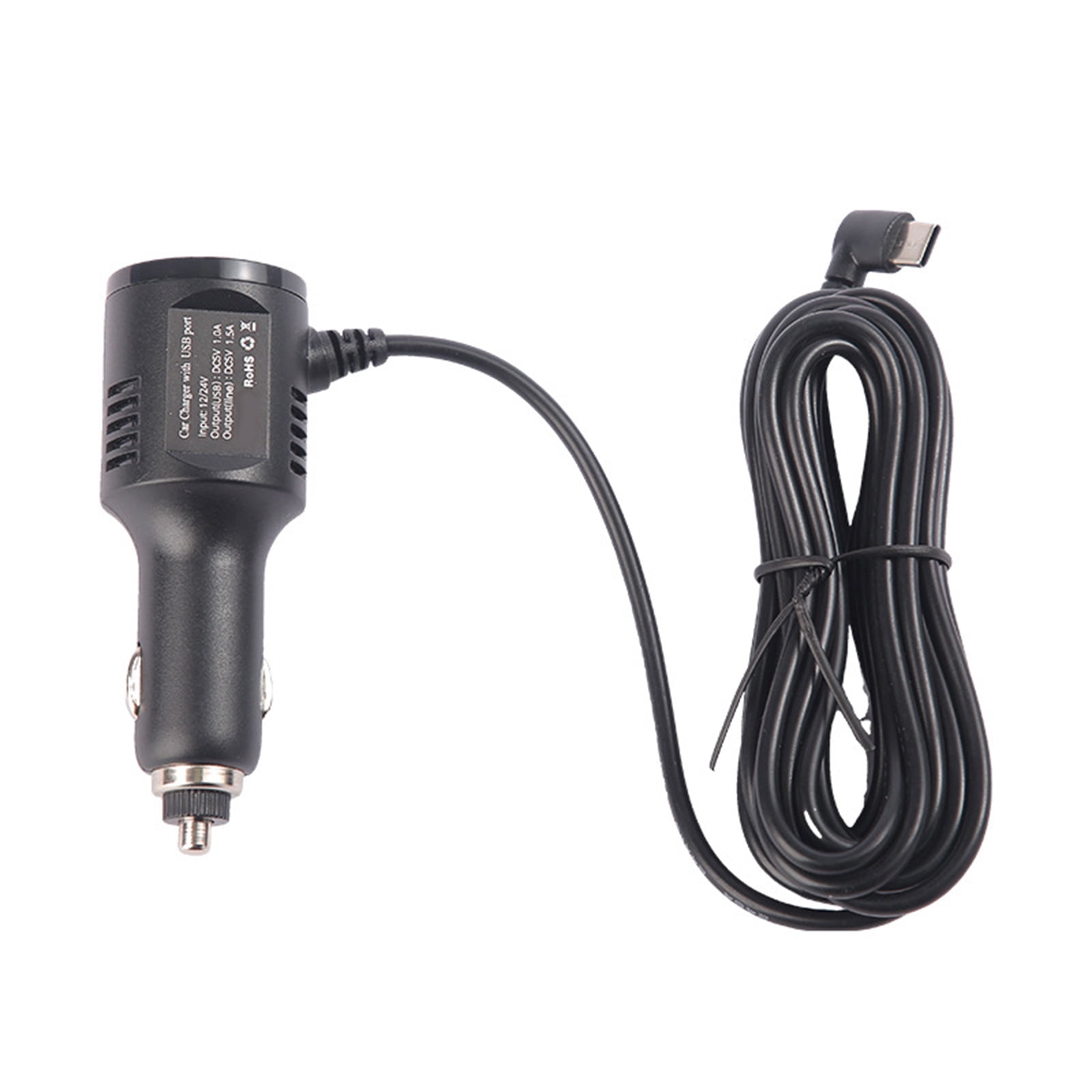 L Shape USB C Vehicle Charging Adapter USB Port Intelligent Charging ...