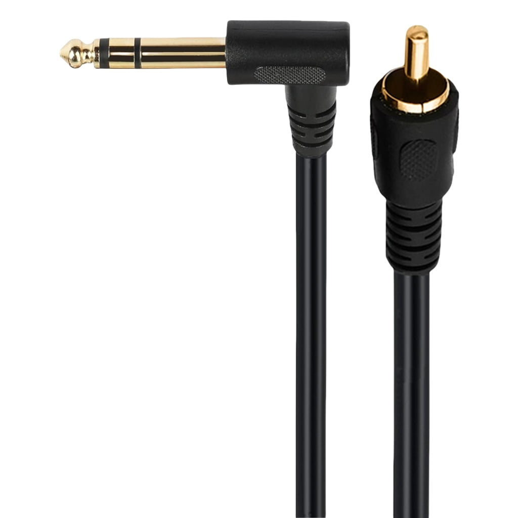 L Shaped 90 Degree Mono to 6.35mm Stereo Interconnection Cable ...