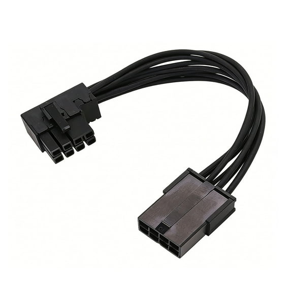L Shaped 90 or 180 Degree Angled 8pin Graphics Card Power Cable for PC ...