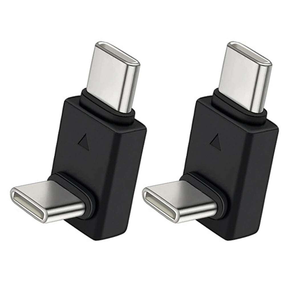 L Shaped Adapter Double Type C to Type C OTG Converters for Lavaliers ...