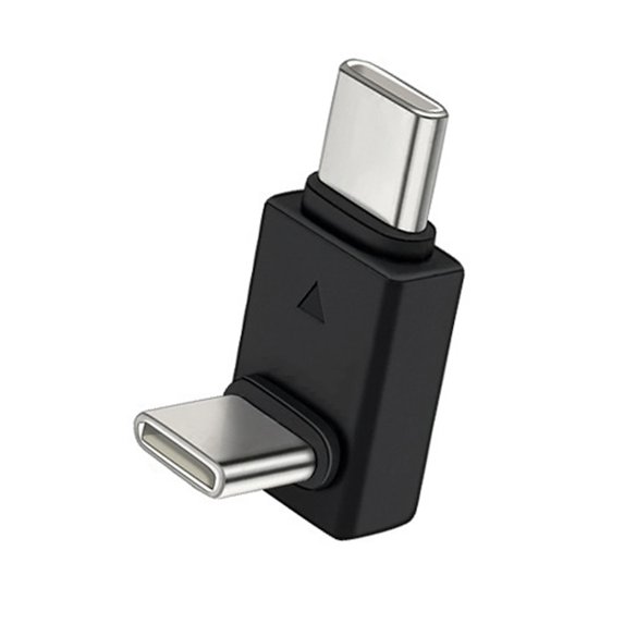 L Shaped Adapter Double Type C to Type C OTG Converters for Lavaliers ...