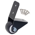 L Shaped Bracket Casters Rolling Wheel Universals Right Angles Fixed ...
