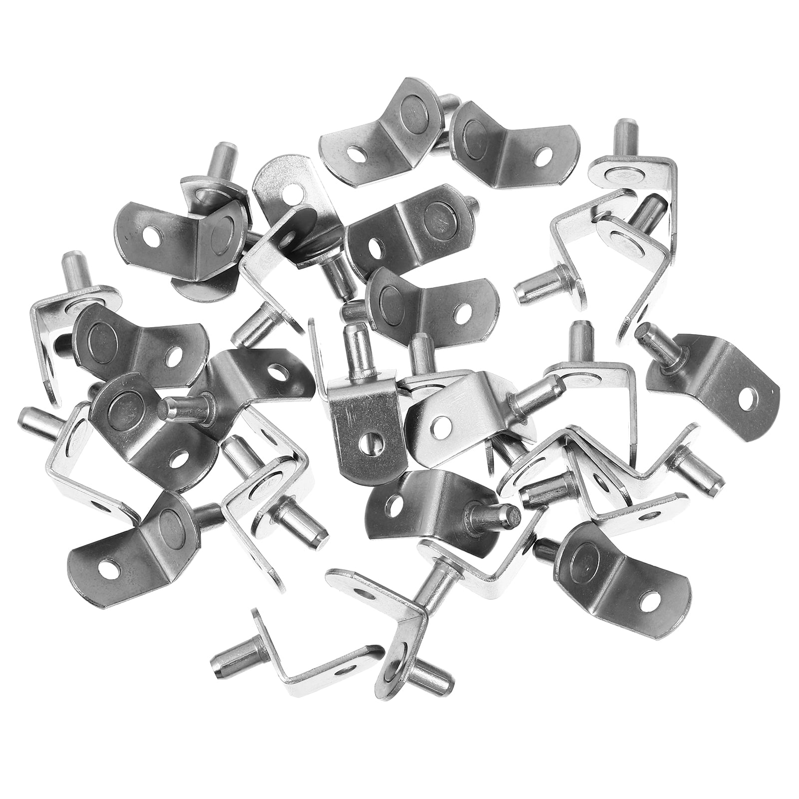 L- Shaped Clips 50 Pcs Partition Support Nail Metal Shelves Stand Shelf ...