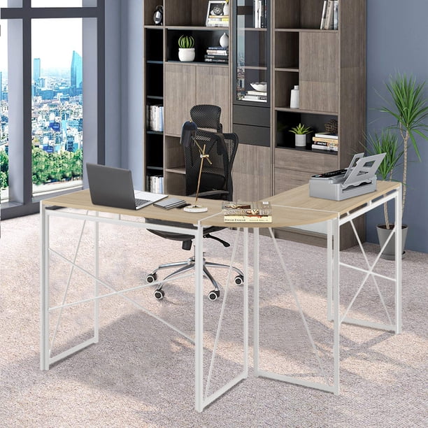 L-Shaped Computer Desk, Industrial Office Corner Desk - Split Into 2 ...