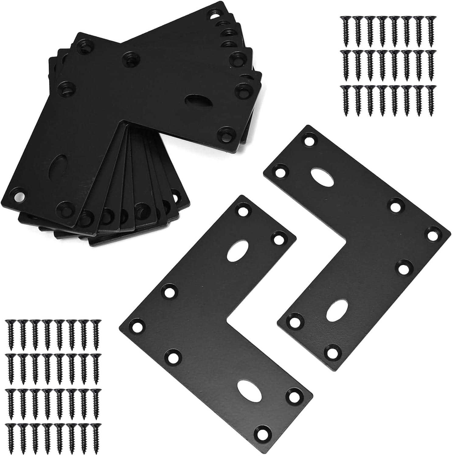 4" x 4" x 1 ¼" L Shaped Corner Bracket Stealth Speed Flat Fixing Repair ...