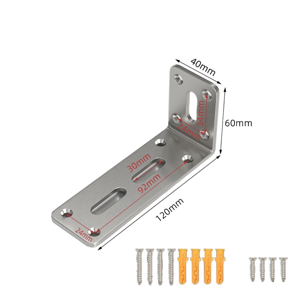 L Shaped Corner Brackets 90 Degree Right Angle Bracket Joint Fastener ...