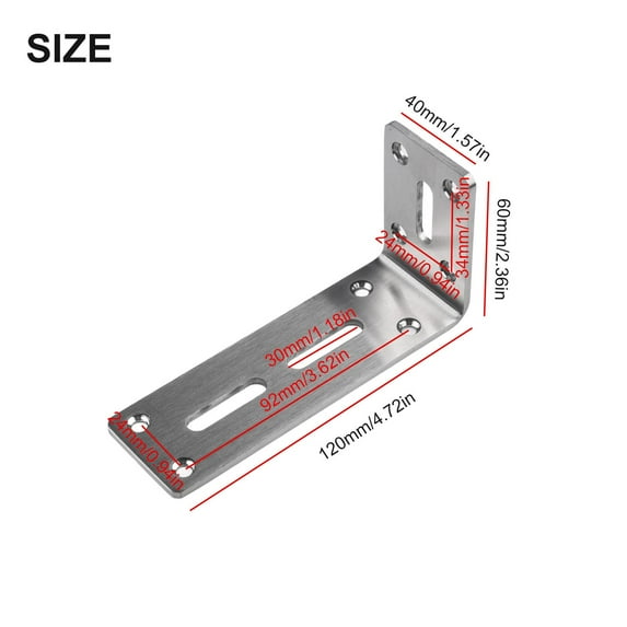 L Shaped Corner Brackets 90 Degree Right Angle Bracket Joint Fastener ...