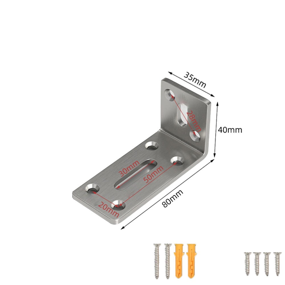 L Shaped Corner Brackets 90 Degree Right Angle Bracket Joint Fastener ...
