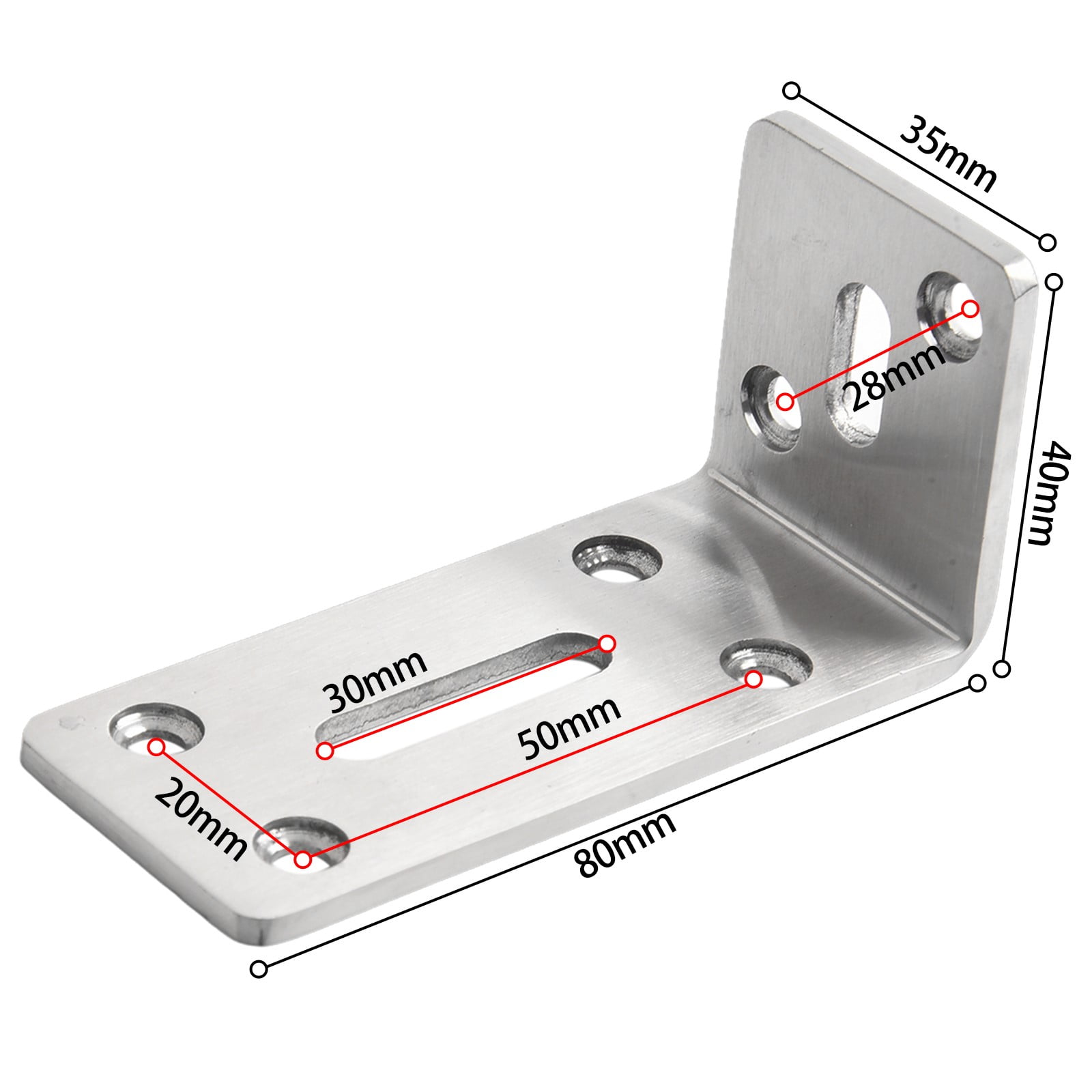 L Shaped Corner Brackets 90 Degree Right Angle Bracket Joint Fastener ...