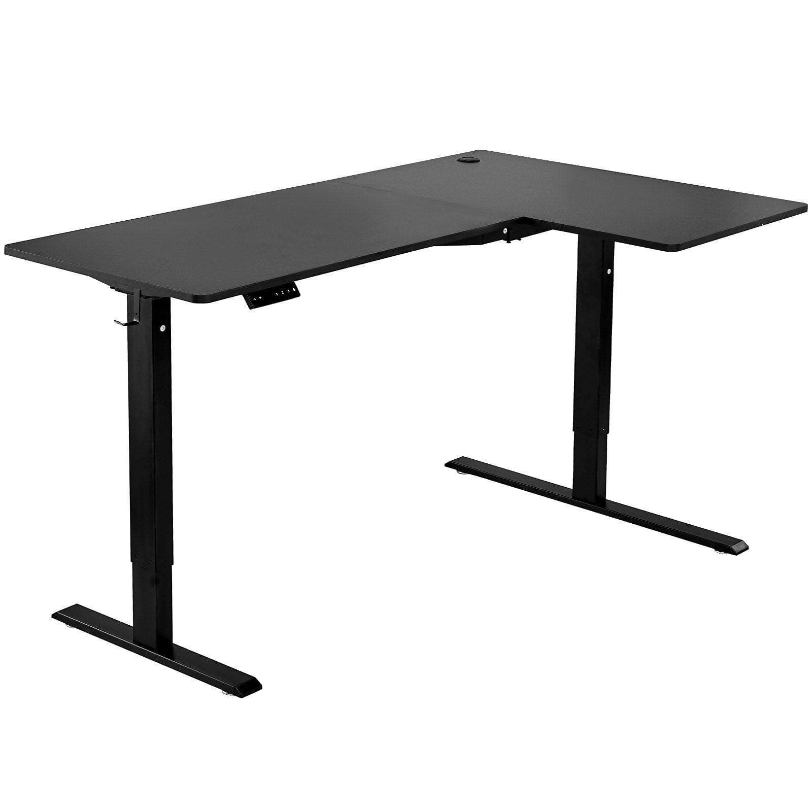 L-Shaped Electric Standing Desk Adjustable Height Corner Gaming Desk ...