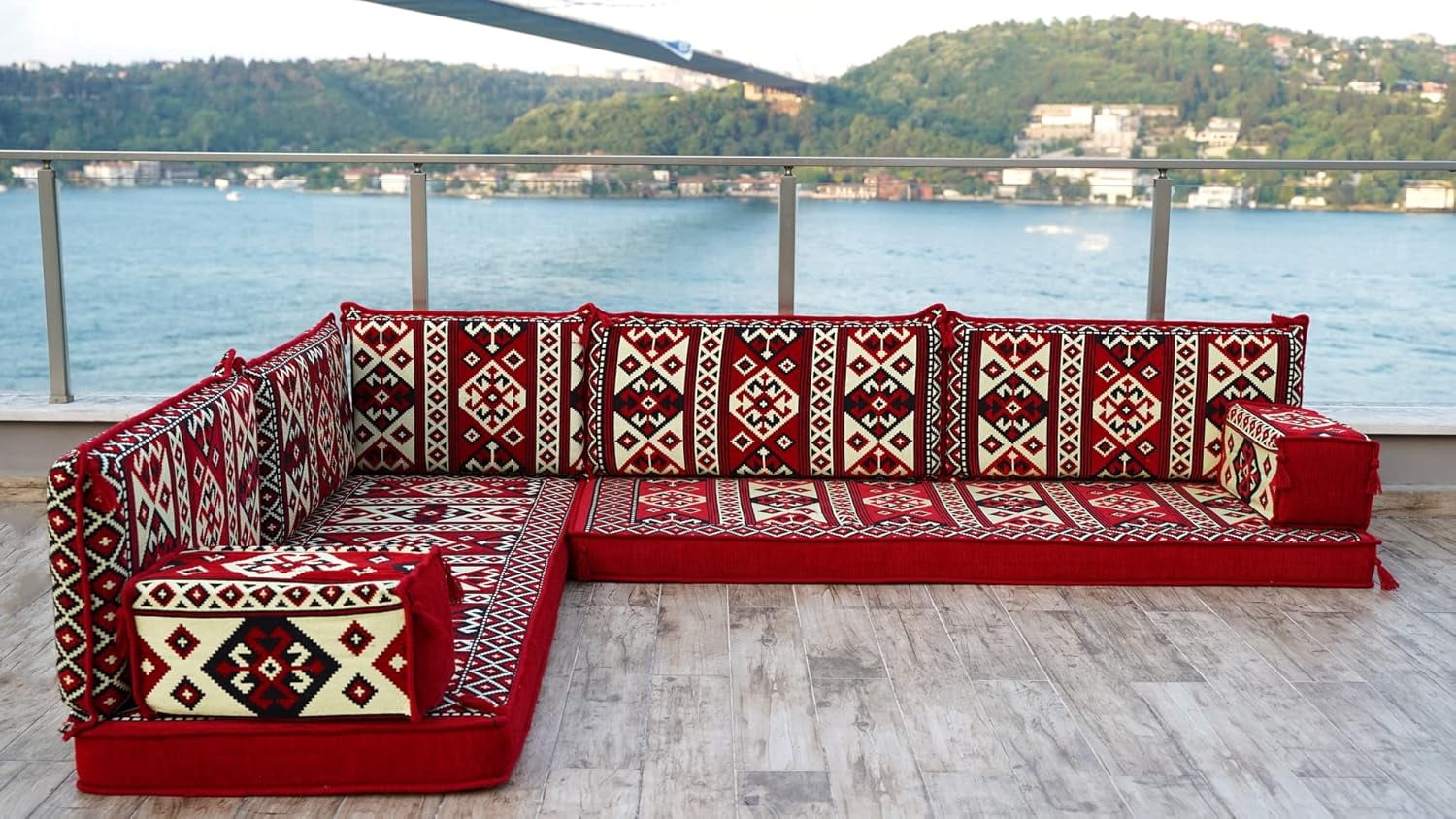L Shaped Floor Pillows, Sleeper Sofa, Arabic Sofa, Diwan Sofa, Floor ...