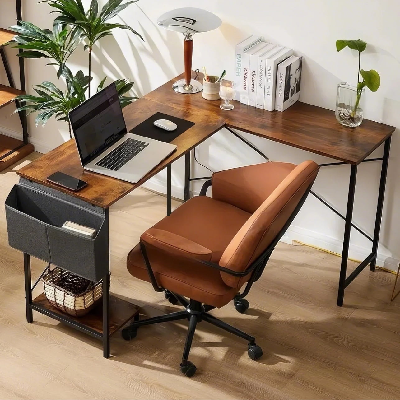 L Shaped Gaming Desk 50 Inch Corner Computer Desk, Reversible PC Office ...