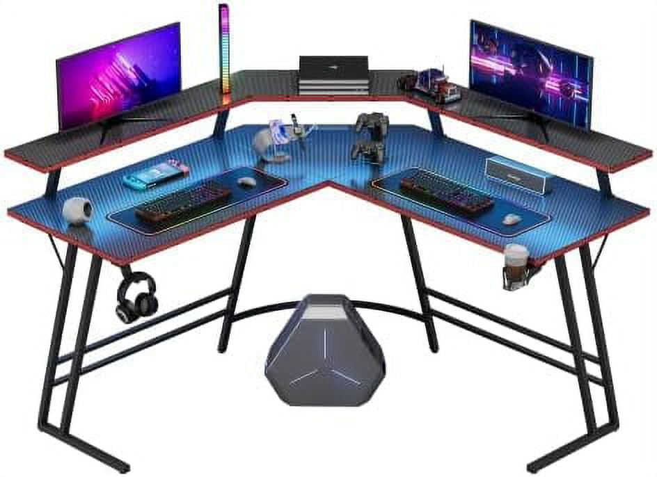 L Shaped Gaming Desk, 51 Inch Pc Corner Table, Computer Corner Desk ...