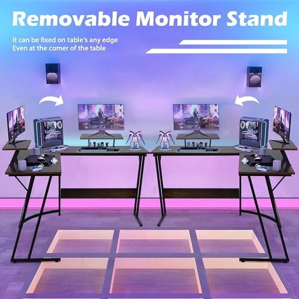 L Shaped Gaming Desk Modern Computer Desk, Home Office Desks with Large ...