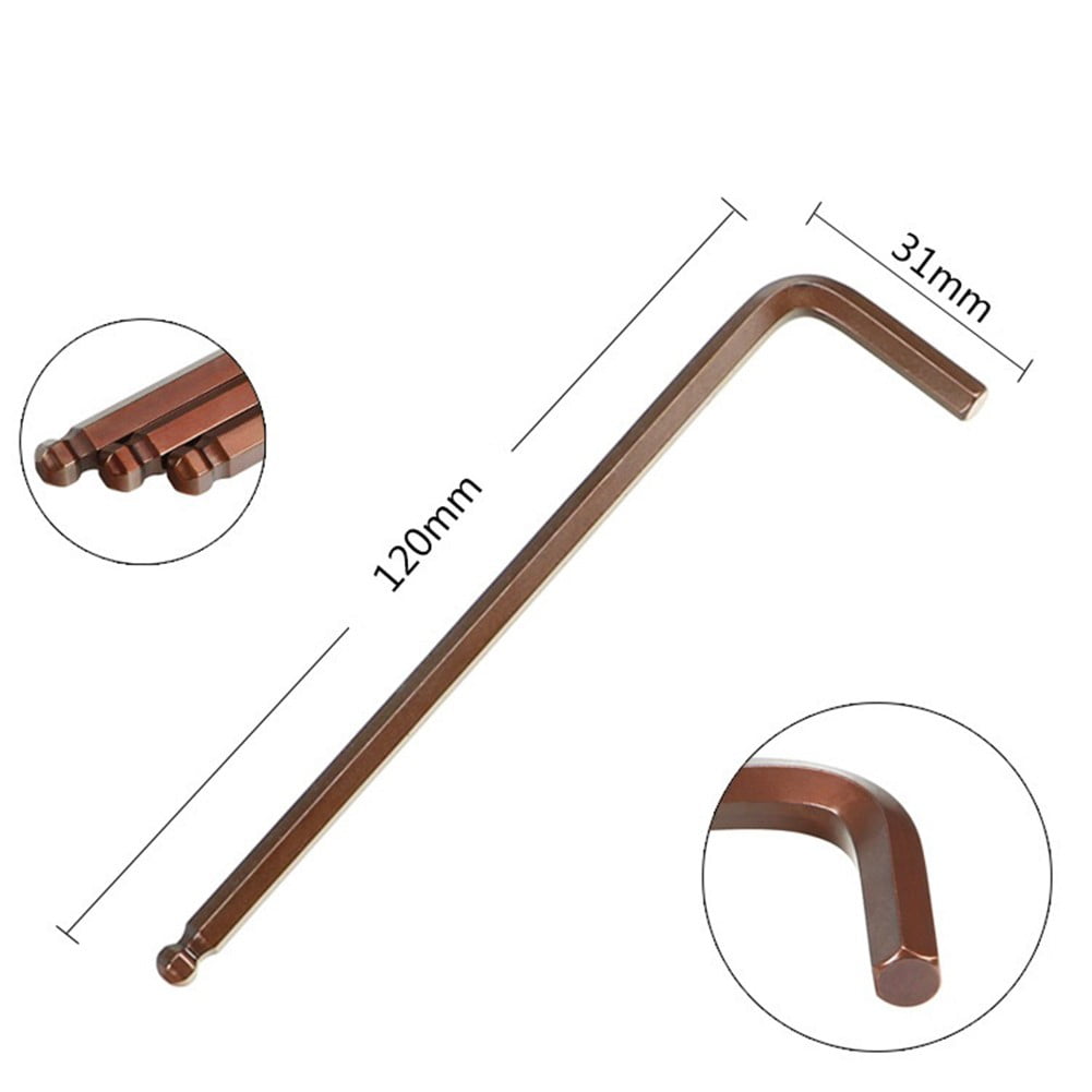 L Shaped Hexagon Ball Head Screwdriver Set with 8 Sizes for Hand Tools ...