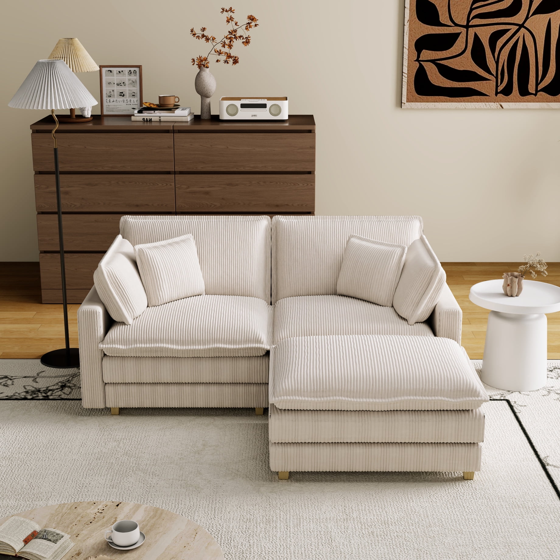L - Shaped Modular Sofa - Space - saving and Comfortable in Rooms ...