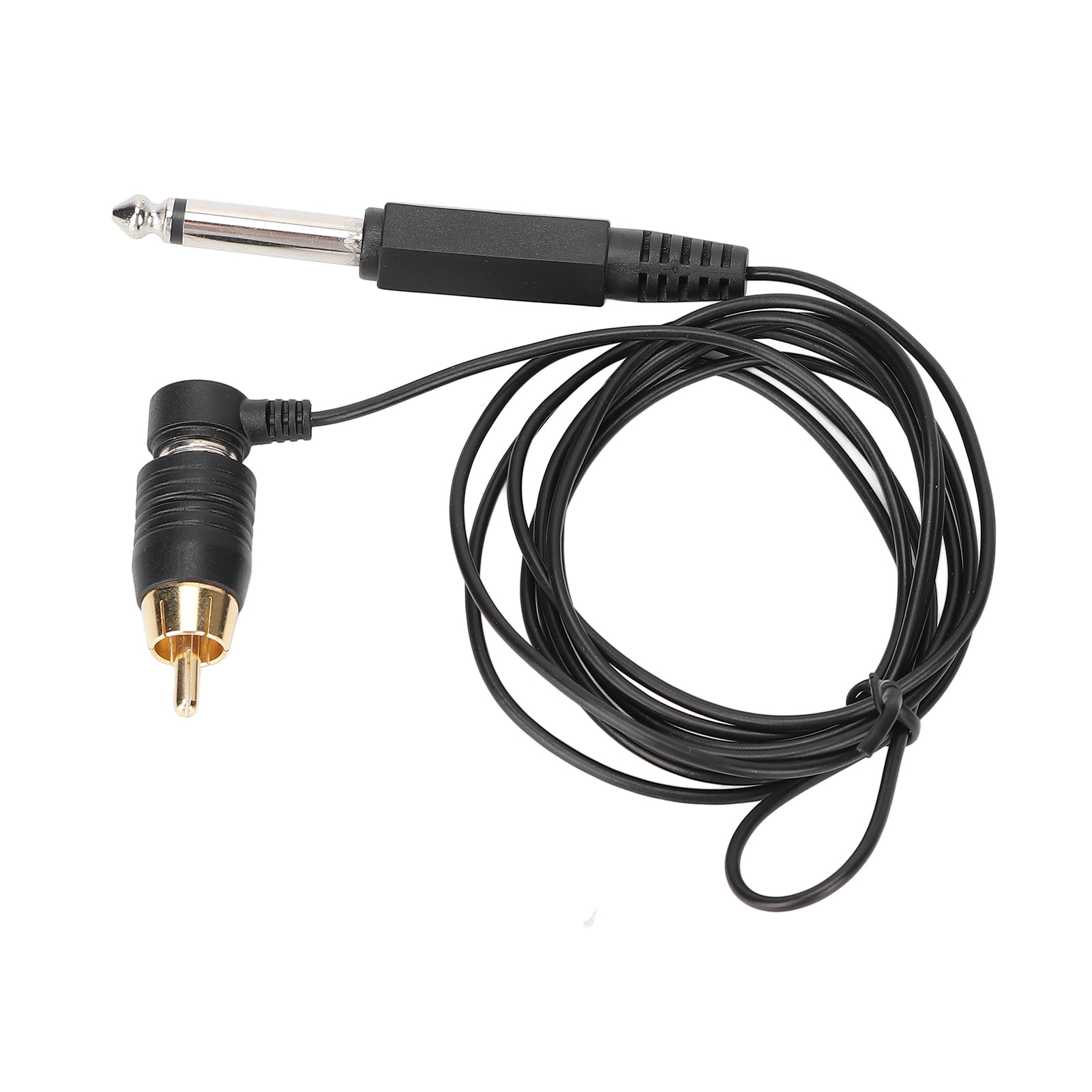 L-Shaped RCA Connect Clip Cord, 1.75m, for Professional Tattoo Machines ...