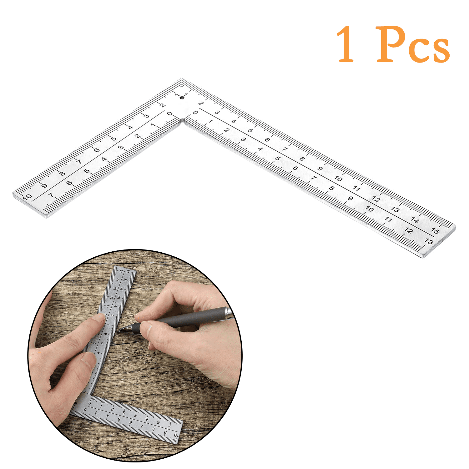 L Shaped Ruler, 4 Inch by 6 Inch Framing Square Stainless Steel ...